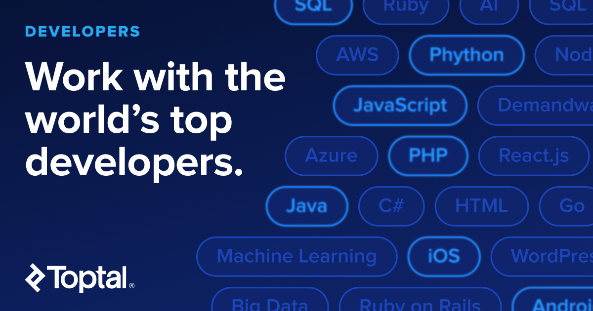 Hire Freelance Developers from the Top 3% - Toptal®