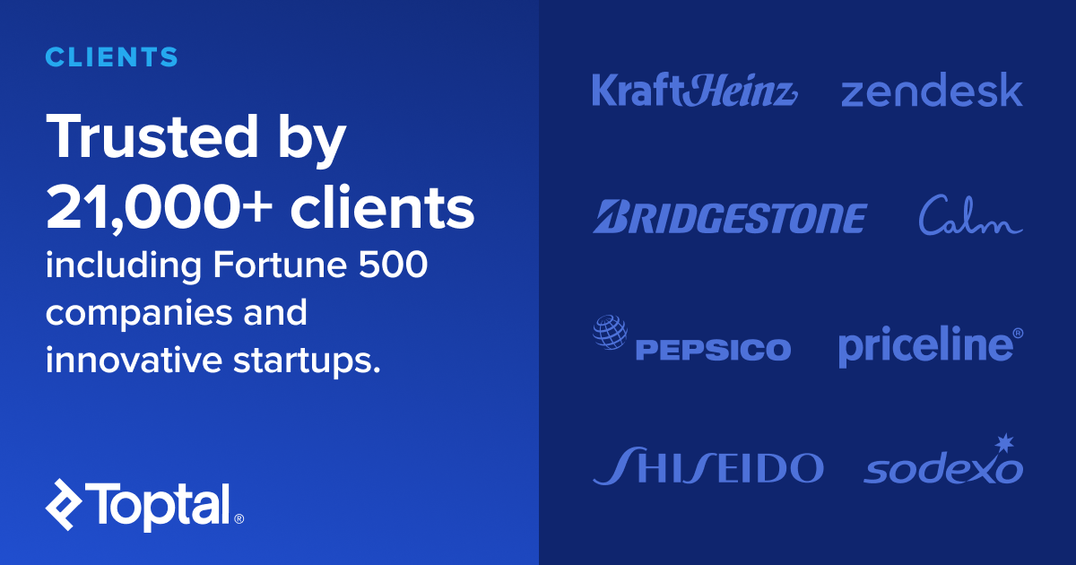 Loved and Trusted by Industry Leaders | Toptal®